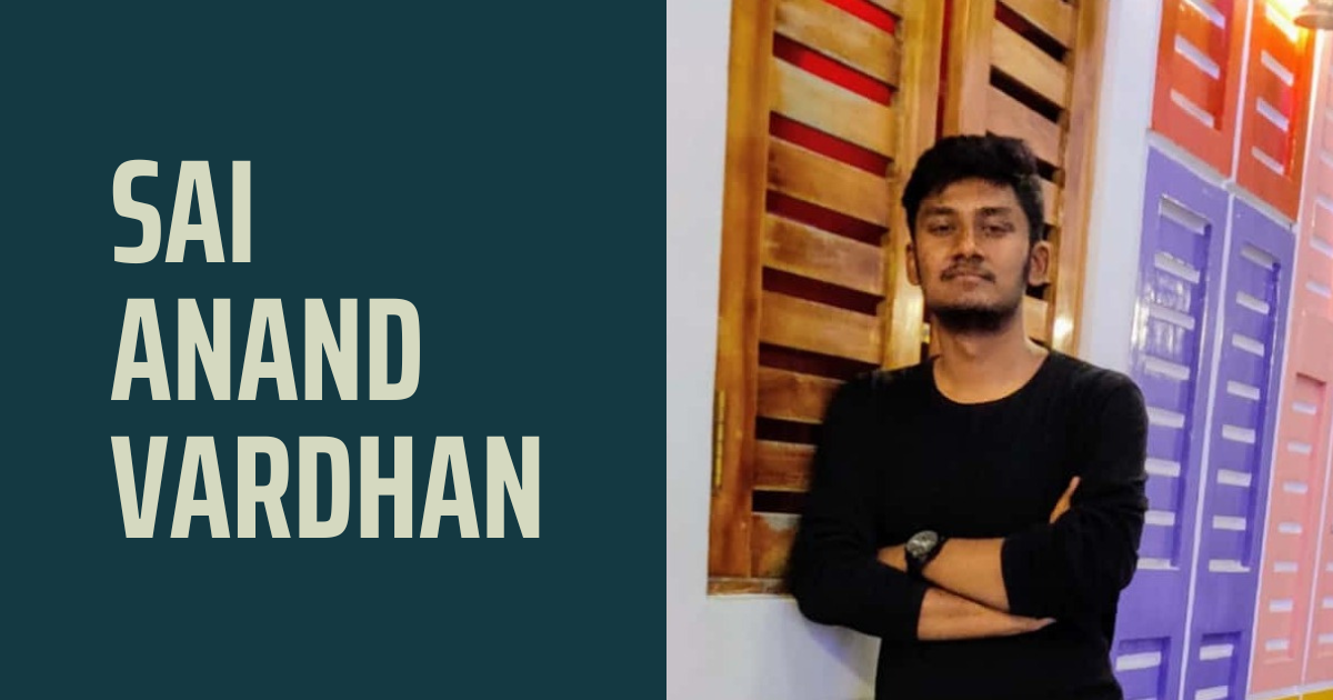 Sai Anand Vardhan - Web Developer and Designer